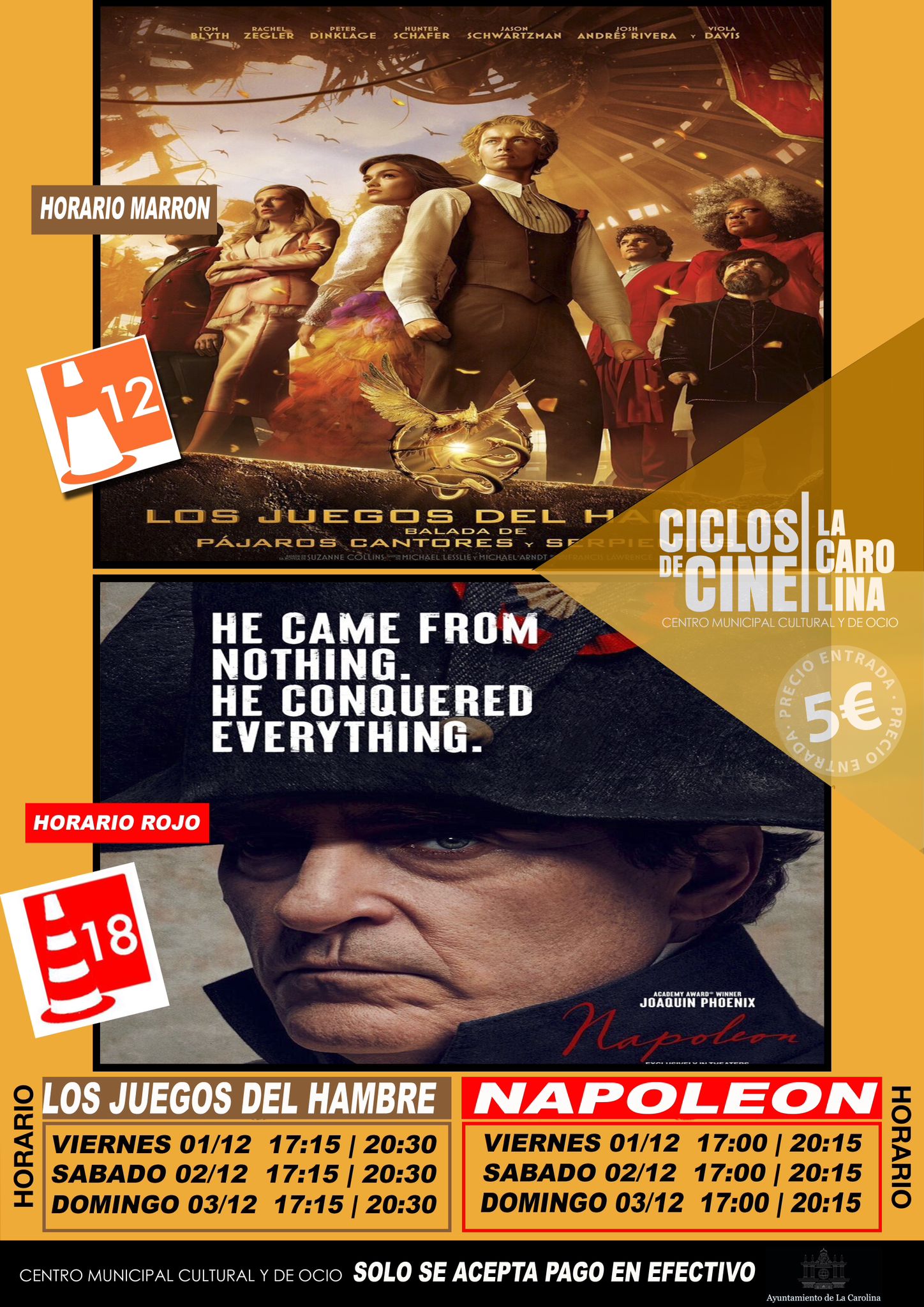 Cartelera de cine – Excmo. Ayuntamiento de La Carolina
