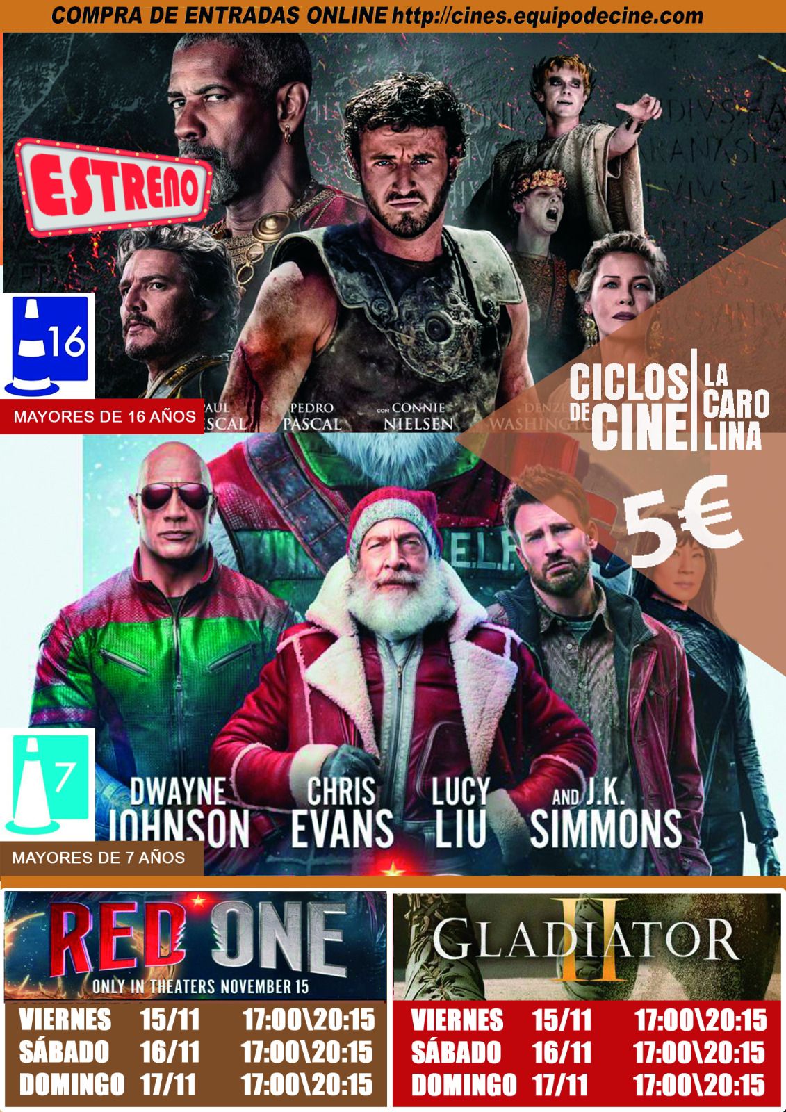 🍿🎬 Cartelera de cine para este fin de semana en La Carolina. – Excmo ...